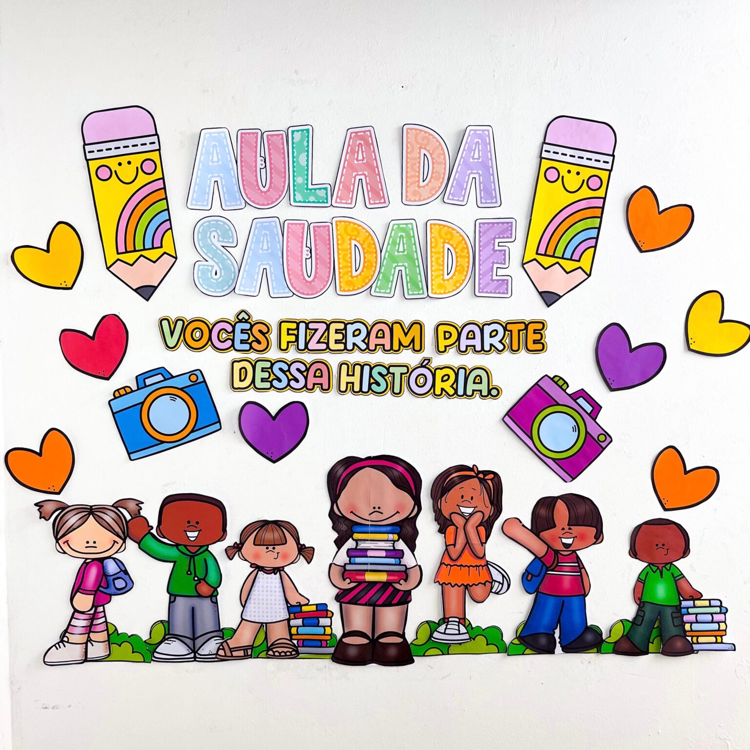 Painel - Aula da saudade - Lojinha Didaticalizando